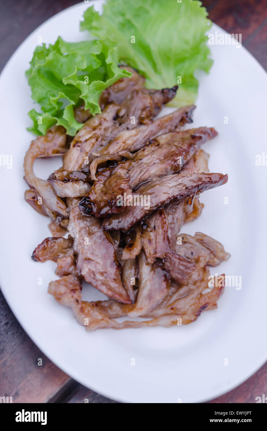 Sliced beef grilled hi-res stock photography and images - Alamy