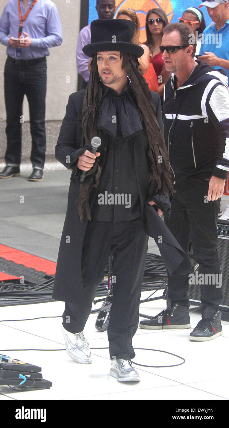New York, New York, USA. 2nd July, 2015. Singer BOY GEORGE from Culture ...