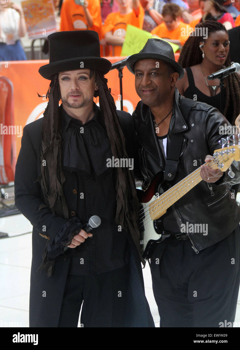 New York, New York, USA. 2nd July, 2015. Singer BOY GEORGE and musician ...