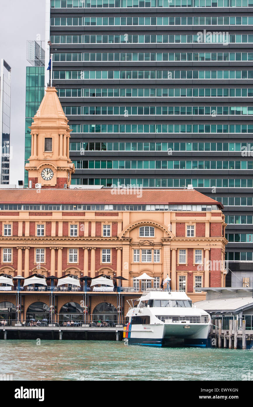 Ferry Terminal,Downtown,Auckland Harbour,Auckland,New Zealand Stock ...
