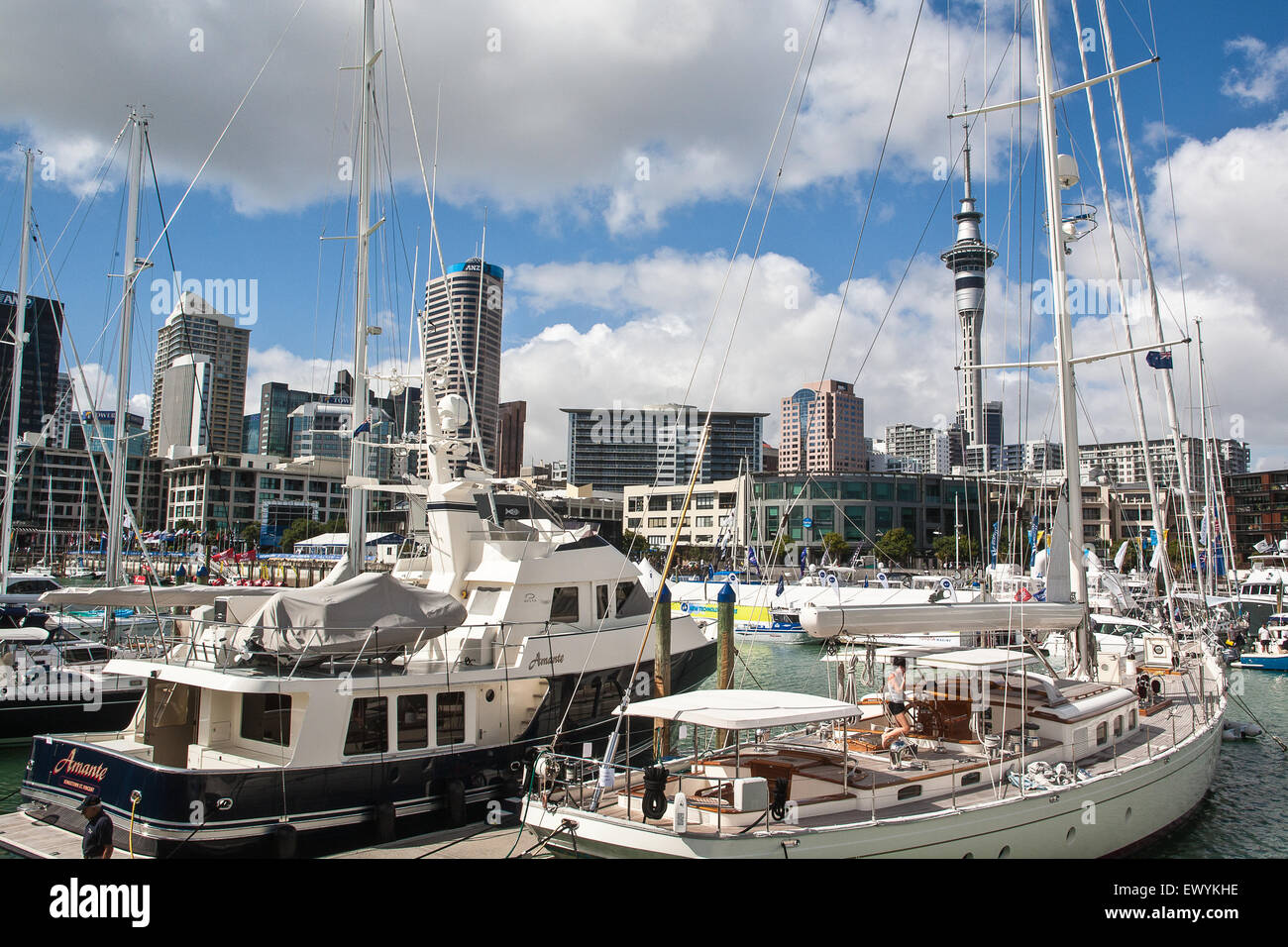 Viaduct Basin,Marina,Harbour. Auckland,New Zealand Stock Photo - Alamy