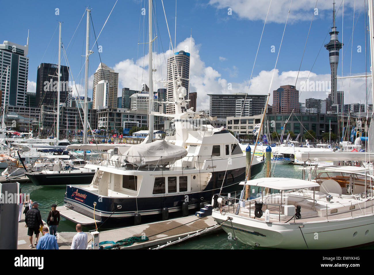 Viaduct Basin,Marina,Harbour. Auckland,New Zealand Stock Photo - Alamy