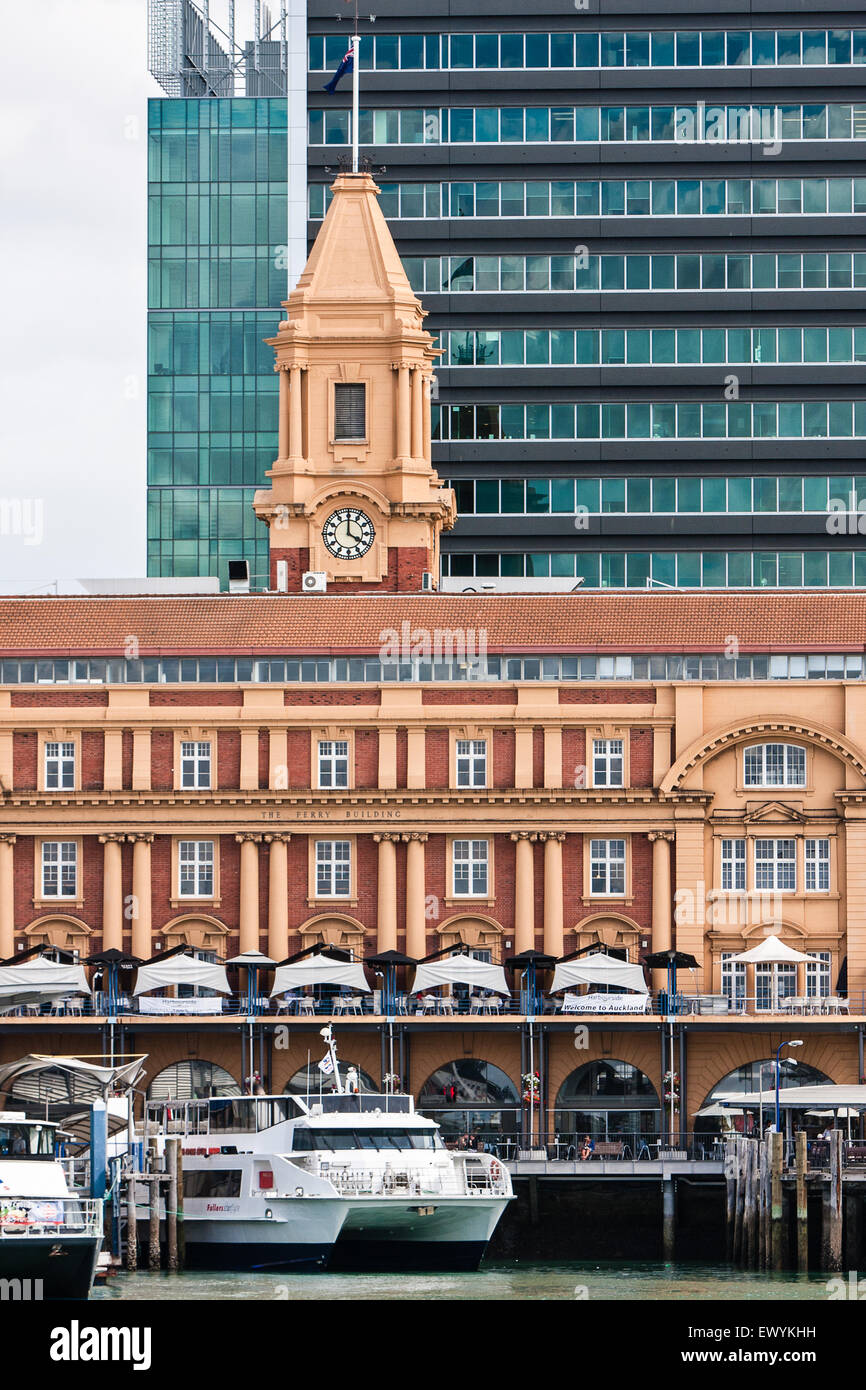 Ferry Terminal,Downtown,Auckland Harbour,Auckland,New Zealand Stock ...