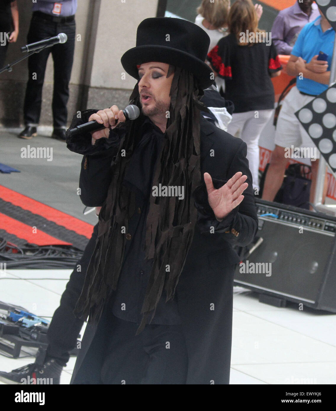 New York, New York, USA. 2nd July, 2015. Singer BOY GEORGE from Culture ...