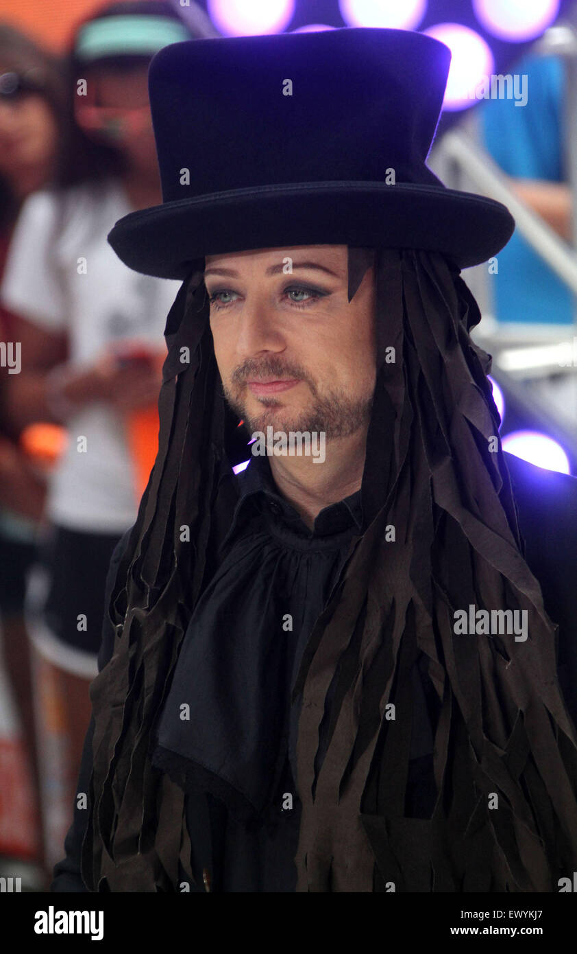 New York, New York, USA. 2nd July, 2015. Singer BOY GEORGE from Culture ...