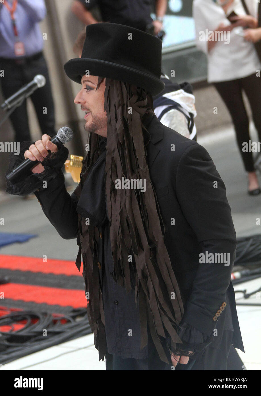 New York, New York, USA. 2nd July, 2015. Singer BOY GEORGE from Culture ...