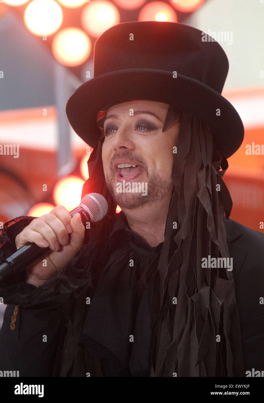 New York, New York, USA. 2nd July, 2015. Singer BOY GEORGE from Culture ...