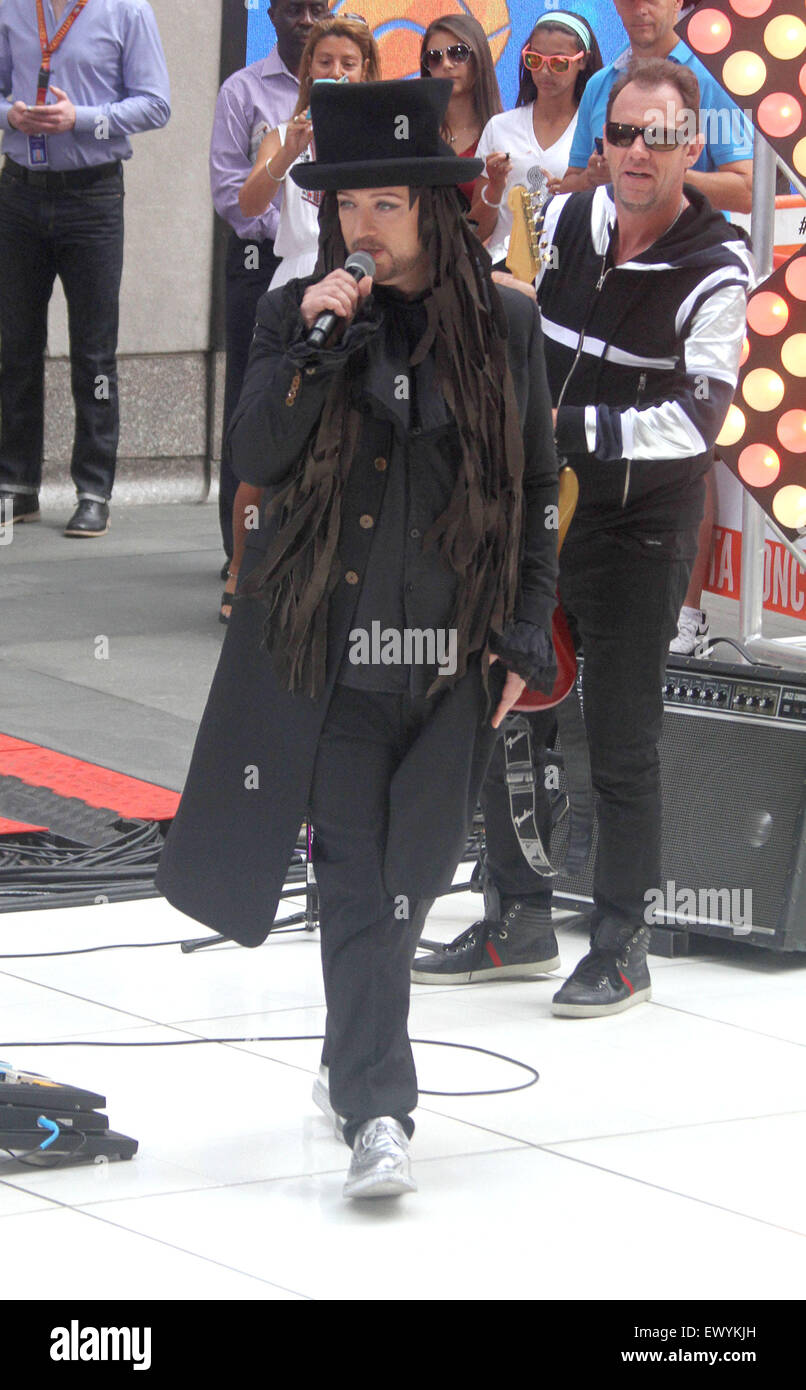 New York, New York, USA. 2nd July, 2015. Singer BOY GEORGE from Culture ...