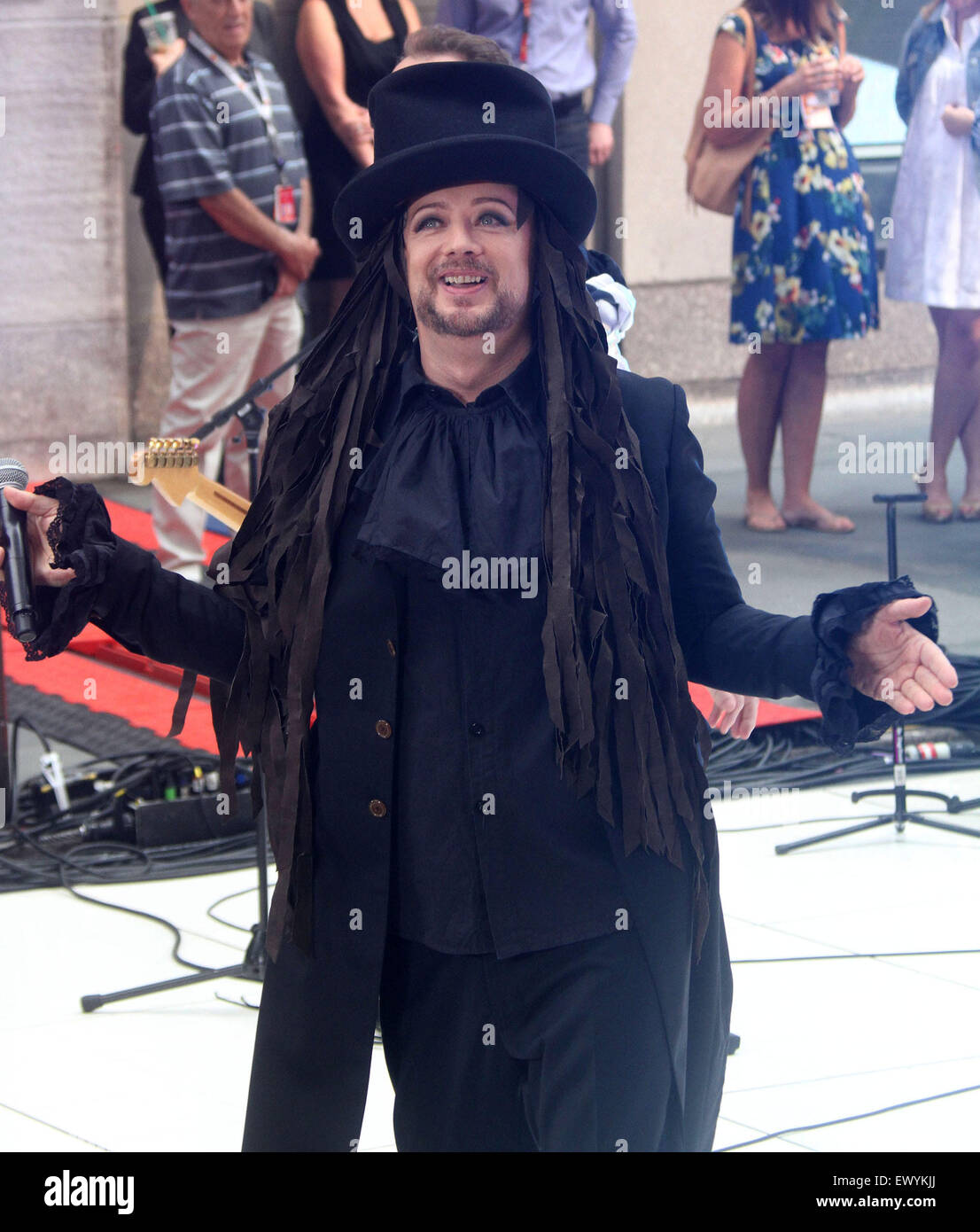 New York, New York, USA. 2nd July, 2015. Singer BOY GEORGE from Culture ...