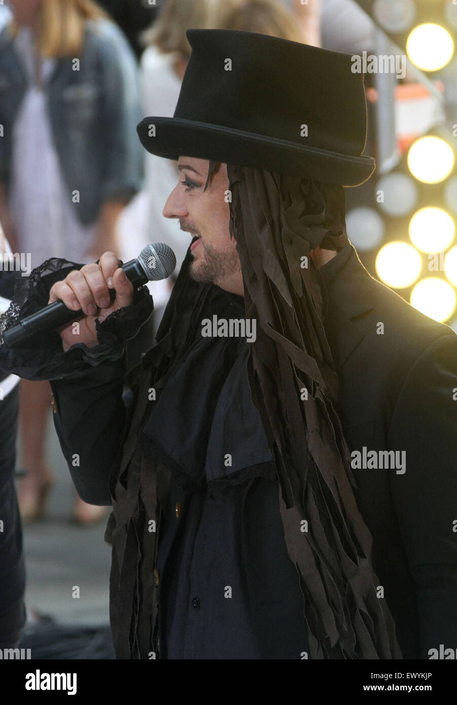 New York, New York, USA. 2nd July, 2015. Singer BOY GEORGE from Culture ...