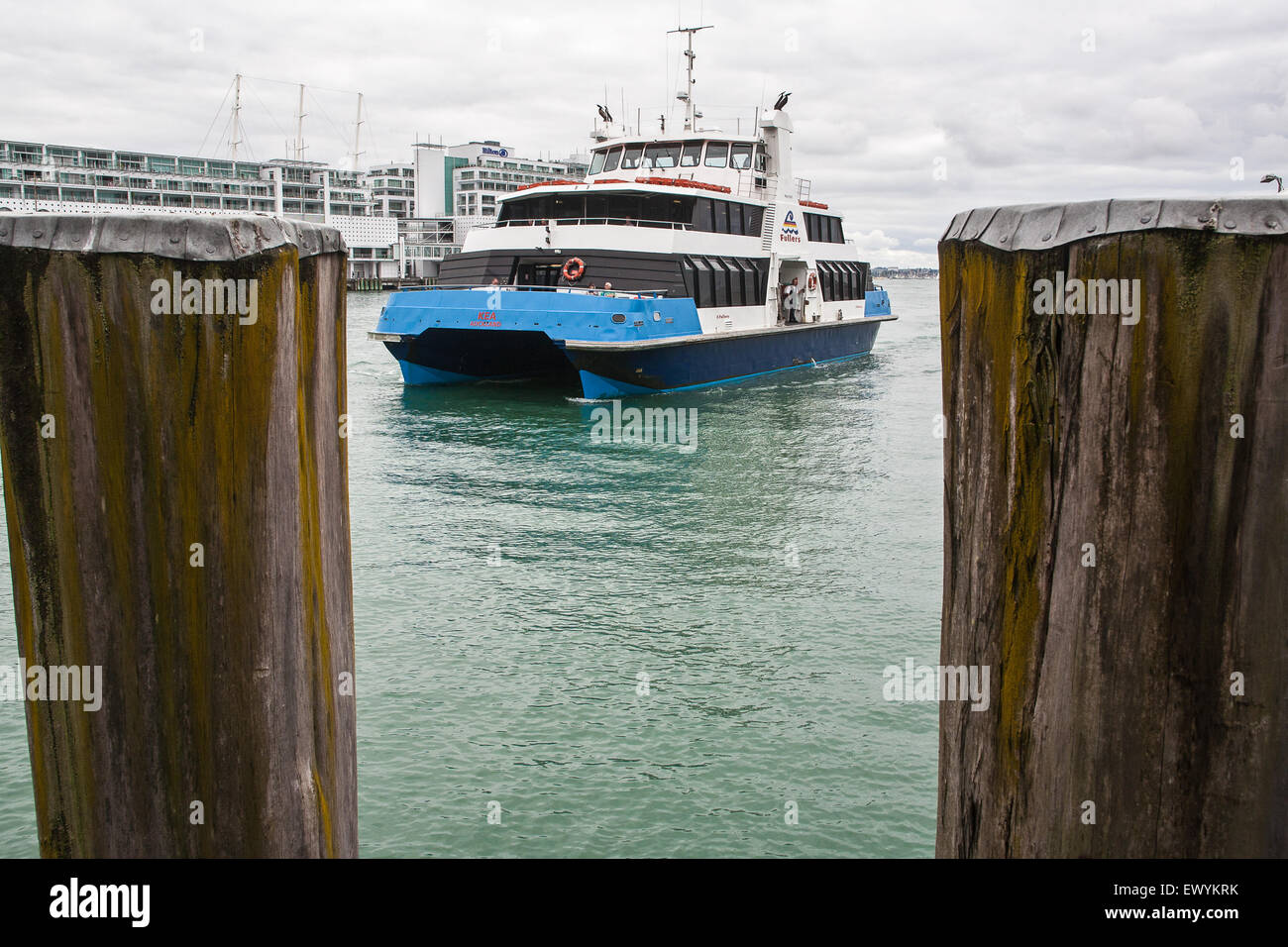 Ferry boat at Ferry Terminal,Downtown,Auckland Harbour,Auckland,New ...