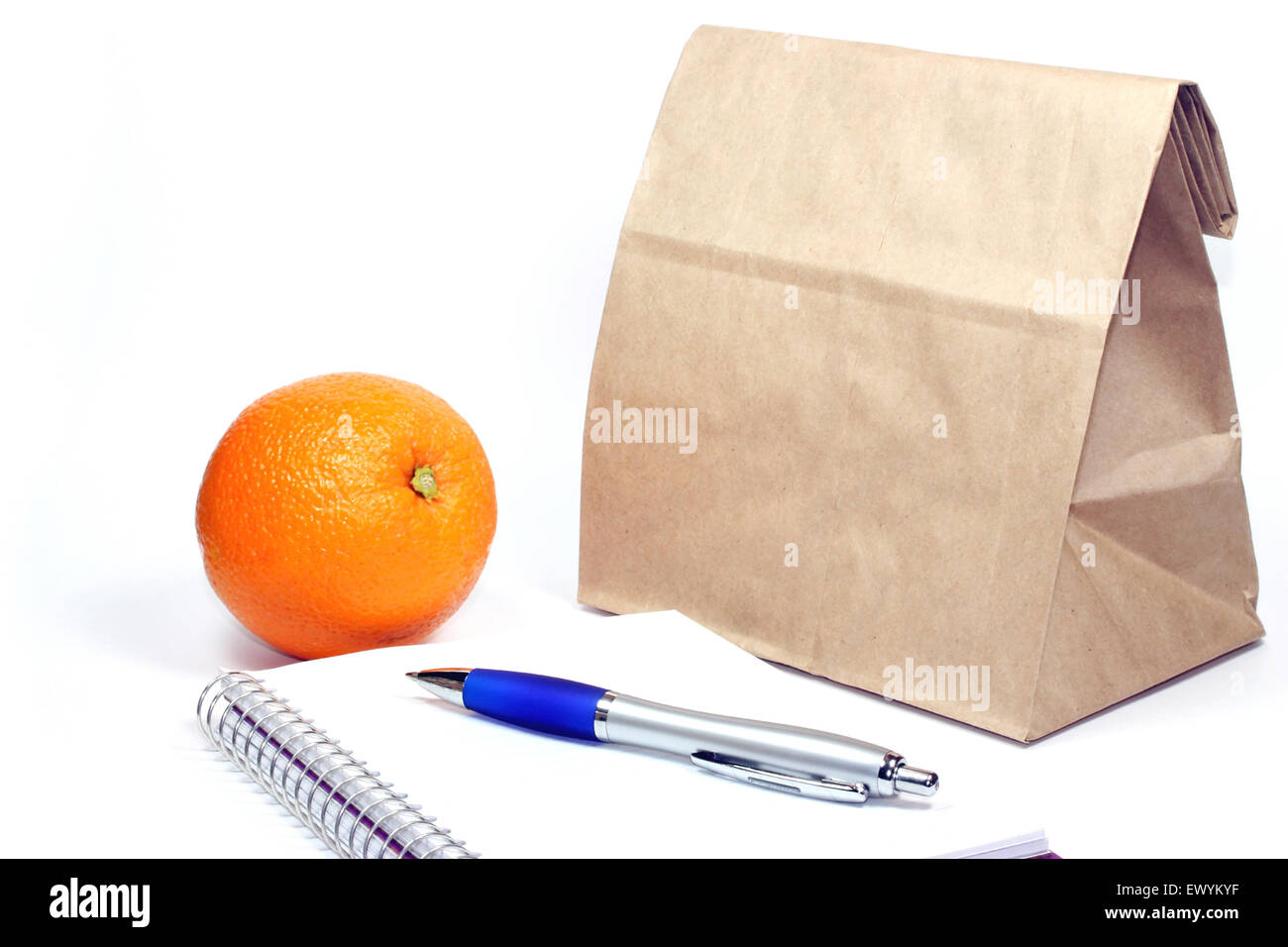 Brown paper bag lunch Cut Out Stock Images & Pictures - Alamy