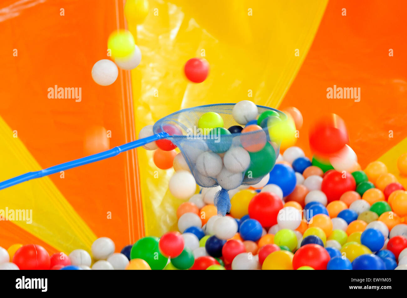 Colorful Plastic Balls in Amusement Park Stock Photo - Alamy