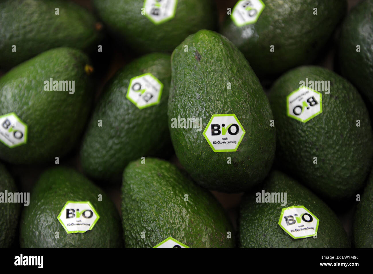 Avocados (shown here with an organic label at a 2012 food exhibition in ...