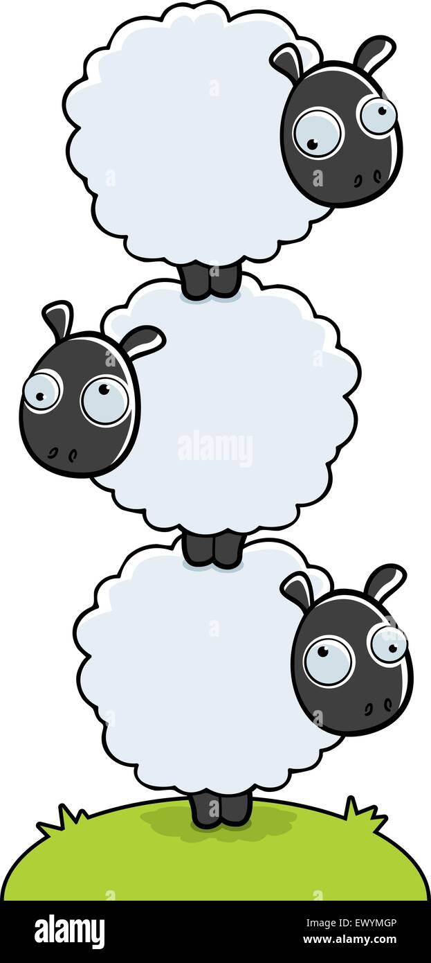 Cartoon sheep hi-res stock photography and images - Alamy