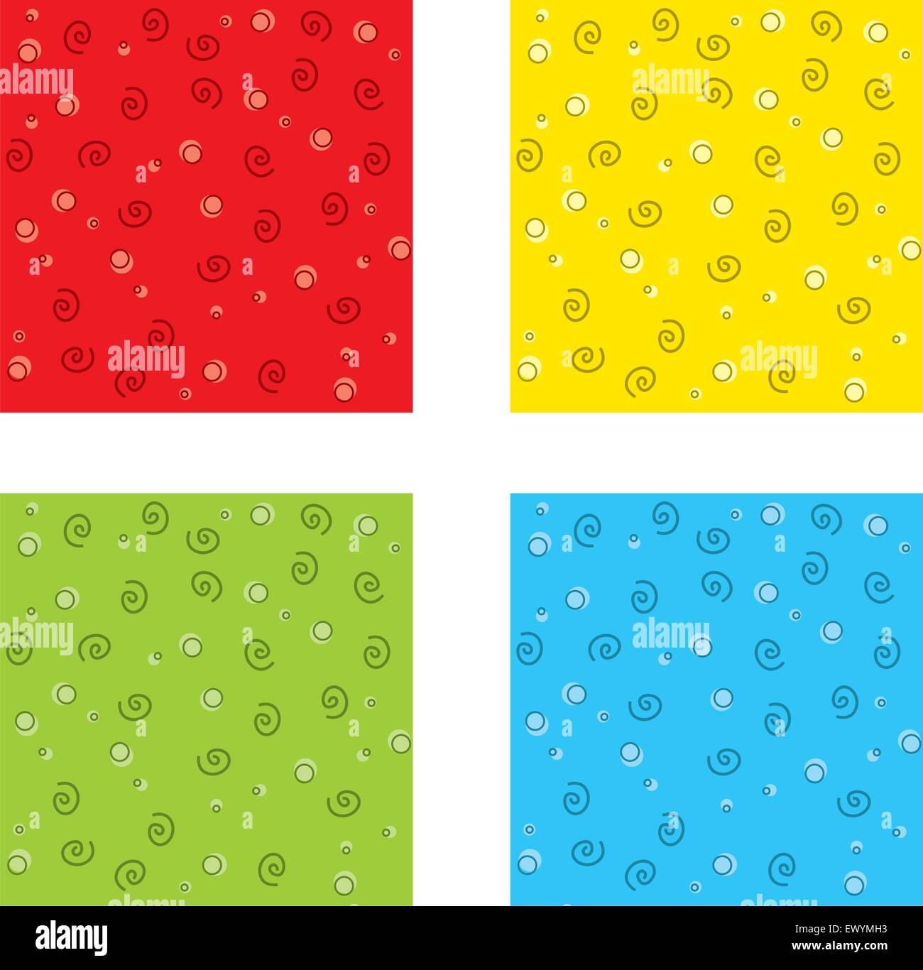 A repeating seamless pattern of colorful squiggles Stock Vector Image ...