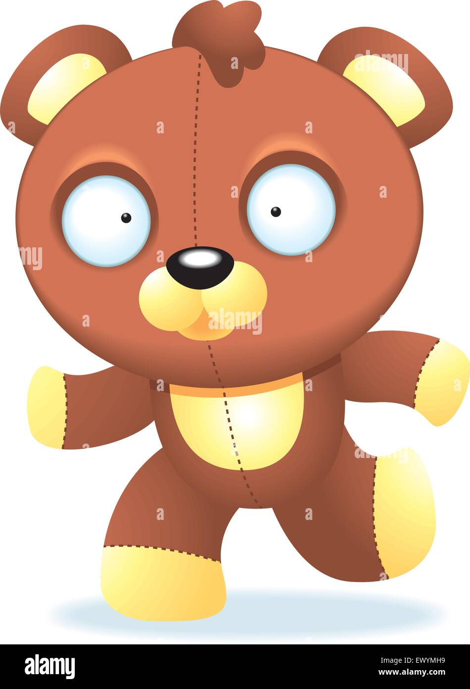 Plush teddy bear on Stock Vector Images - Alamy