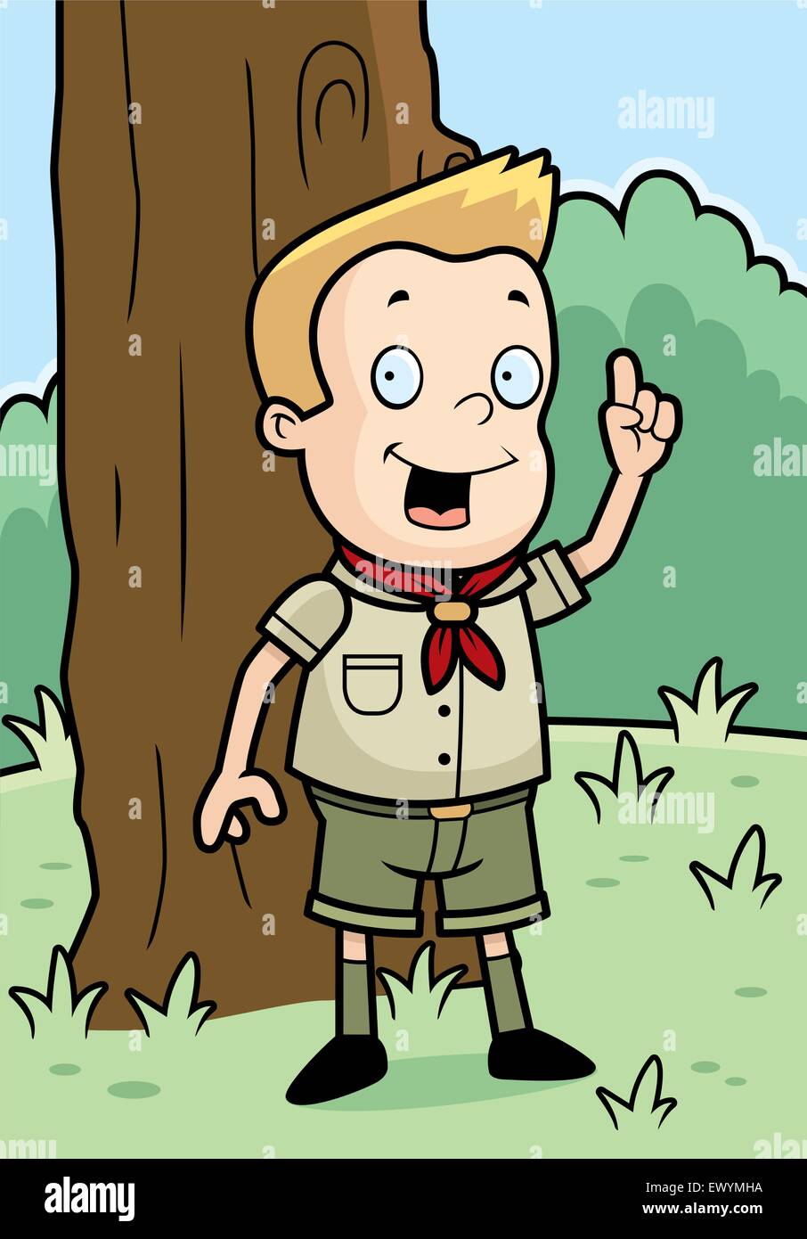 Boy scout vector vectors hi-res stock photography and images - Alamy