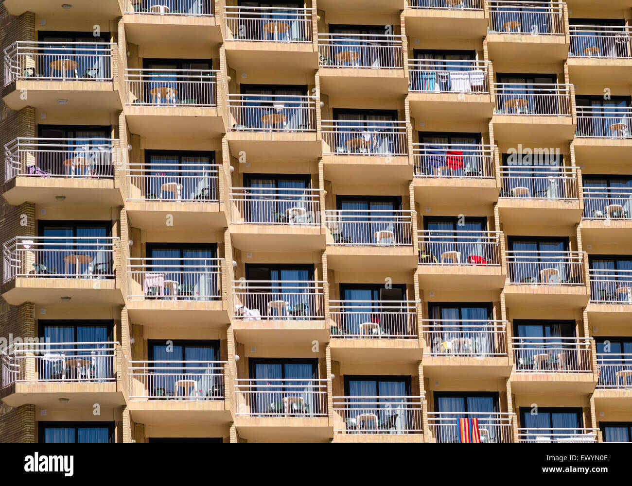 Balconies on high rise hotel hi-res stock photography and images - Alamy