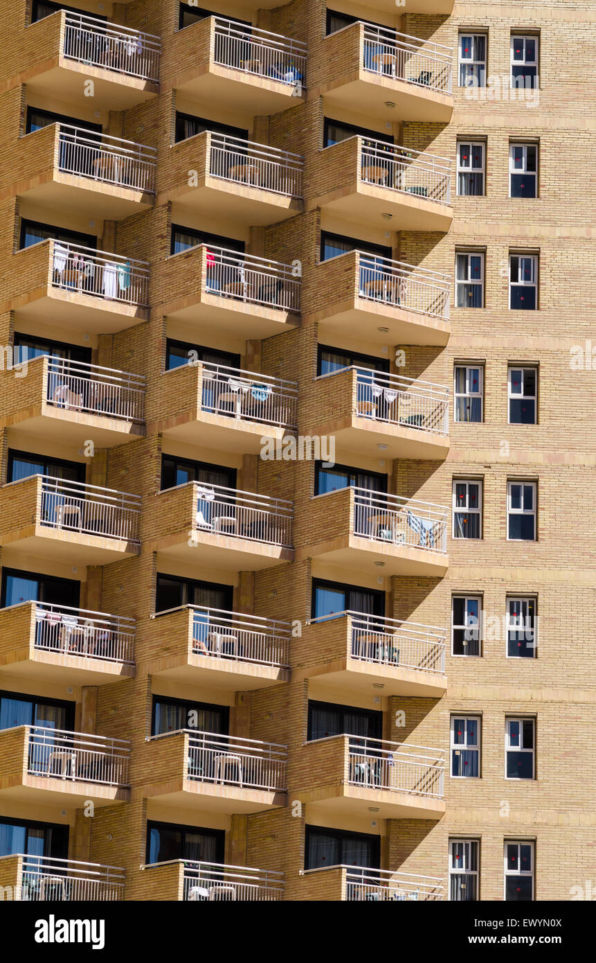 Balconies on high rise hotel hi-res stock photography and images - Alamy