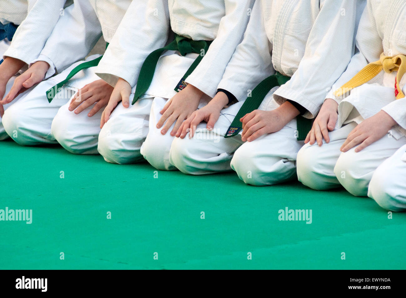 Kids at Judo Stock Photo - Alamy