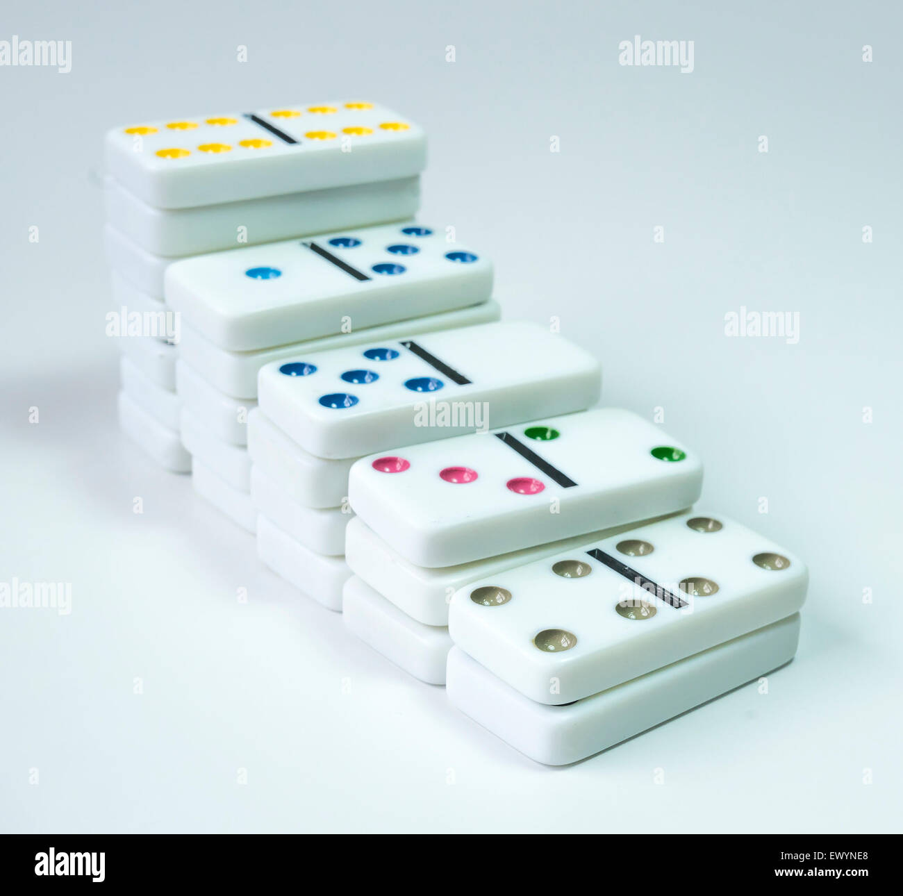 Domino concept selection Stock Photo - Alamy