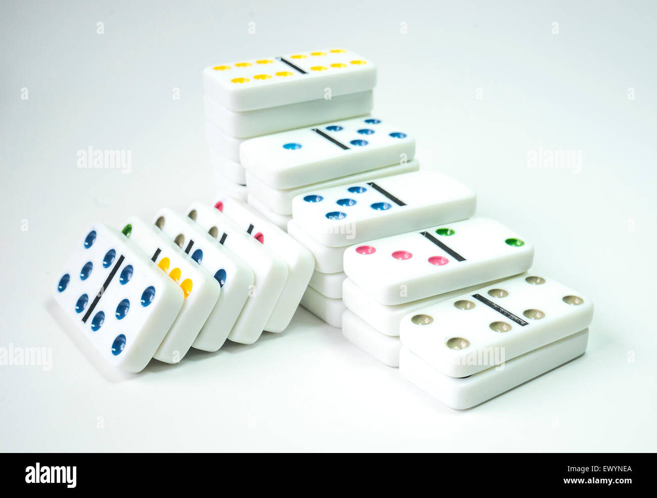 Domino concept selection Stock Photo - Alamy