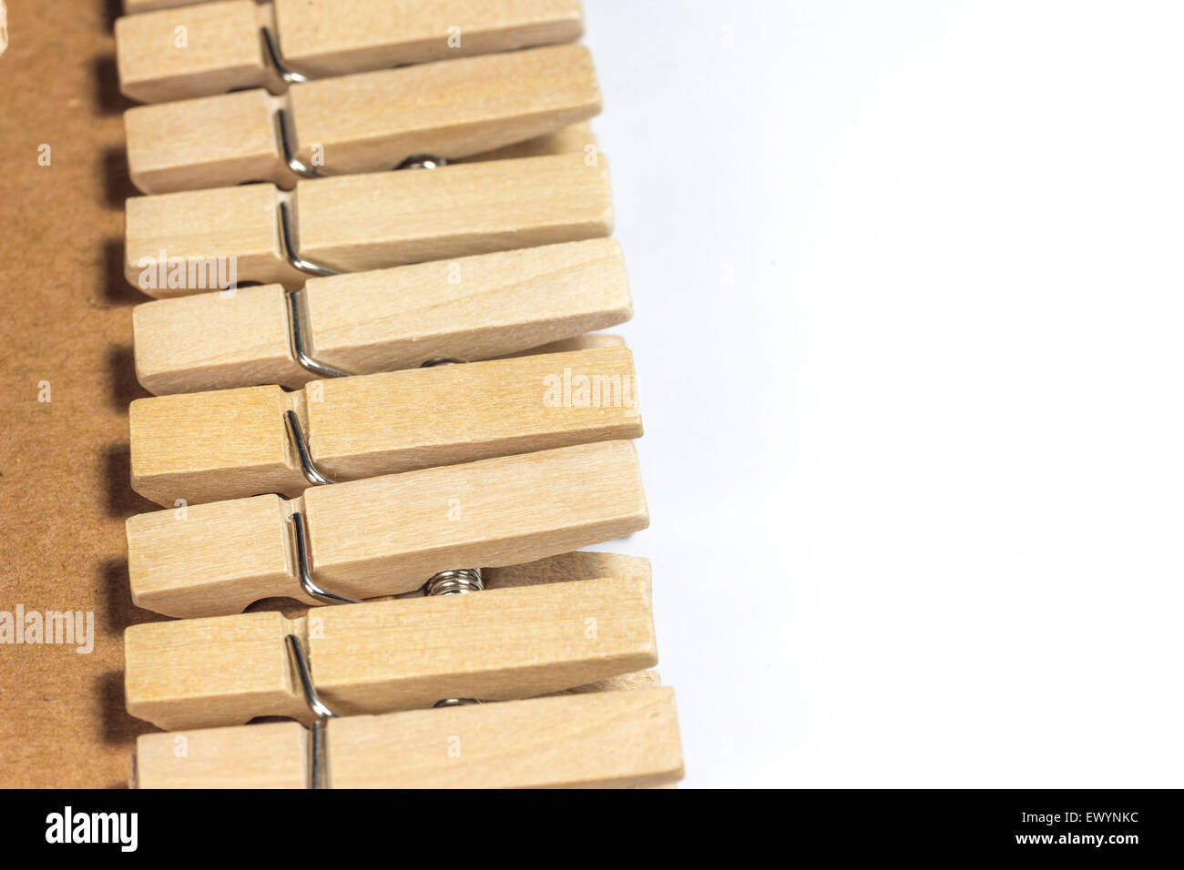Wooden Cloth Pegs Stock Photo - Alamy