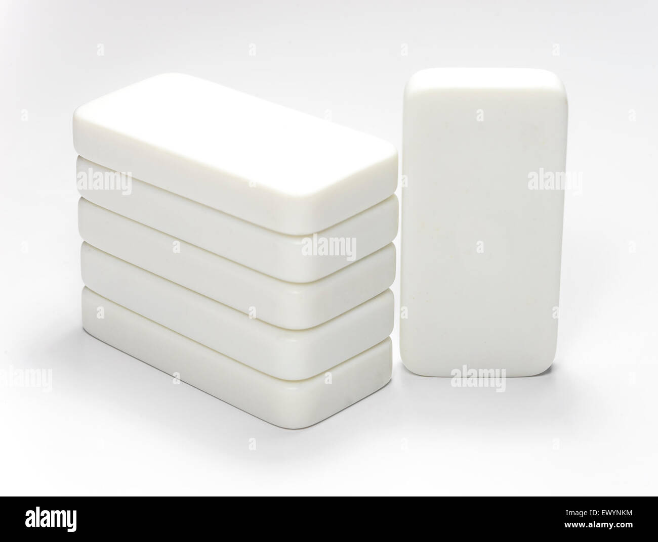 Rectangle cubes on white background Stock Photo - Alamy