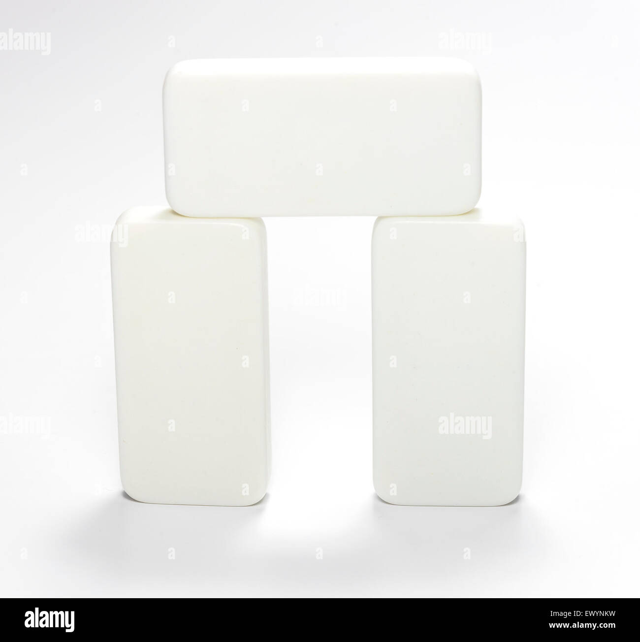 Rectangle cubes on white background Stock Photo - Alamy