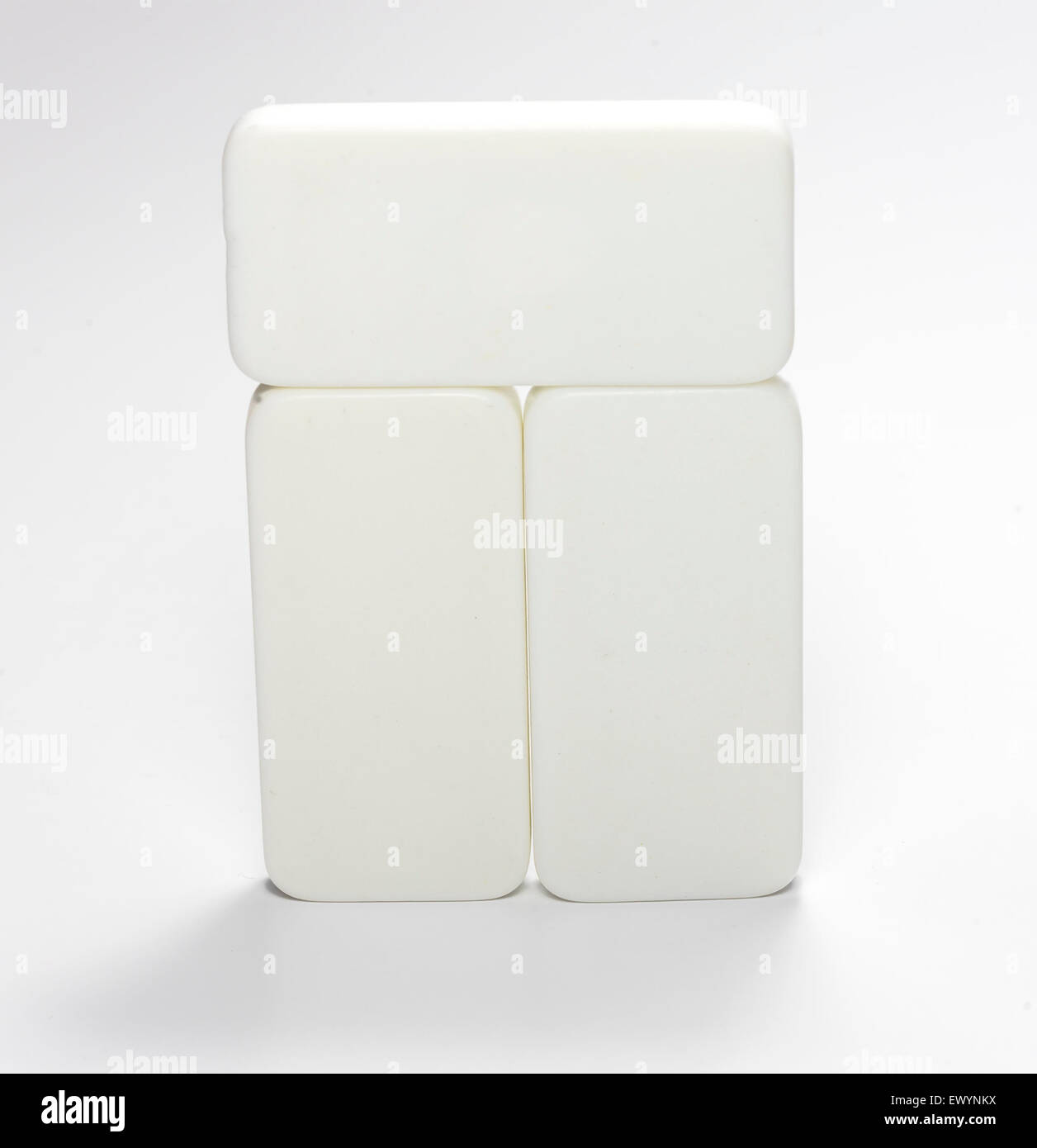 Rectangle cubes on white background Stock Photo - Alamy