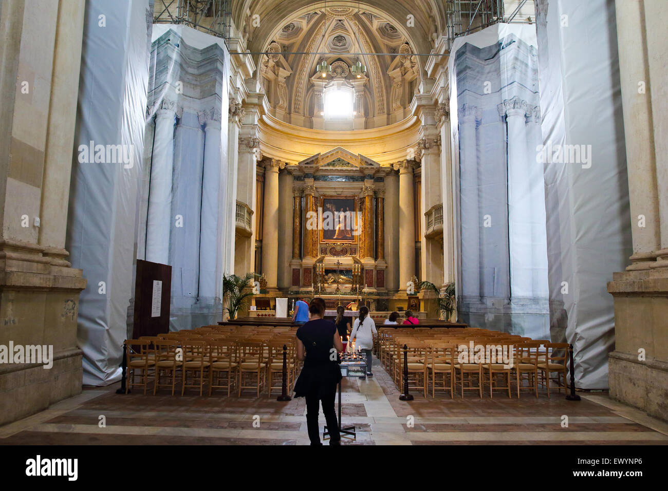 Santi luca and martina rome interior hi-res stock photography and ...