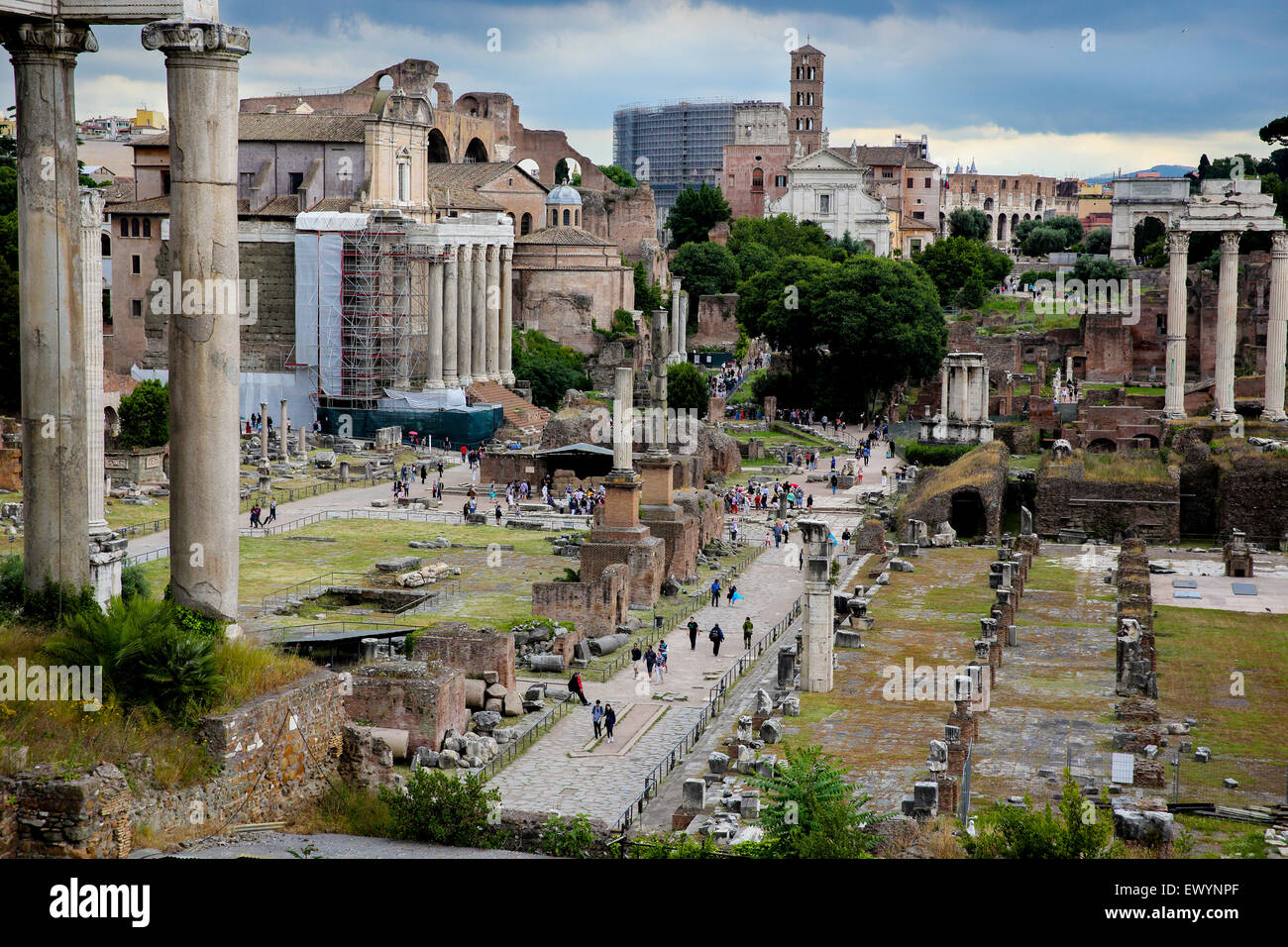 The Roman Forum in Rome Stock Photo - Alamy