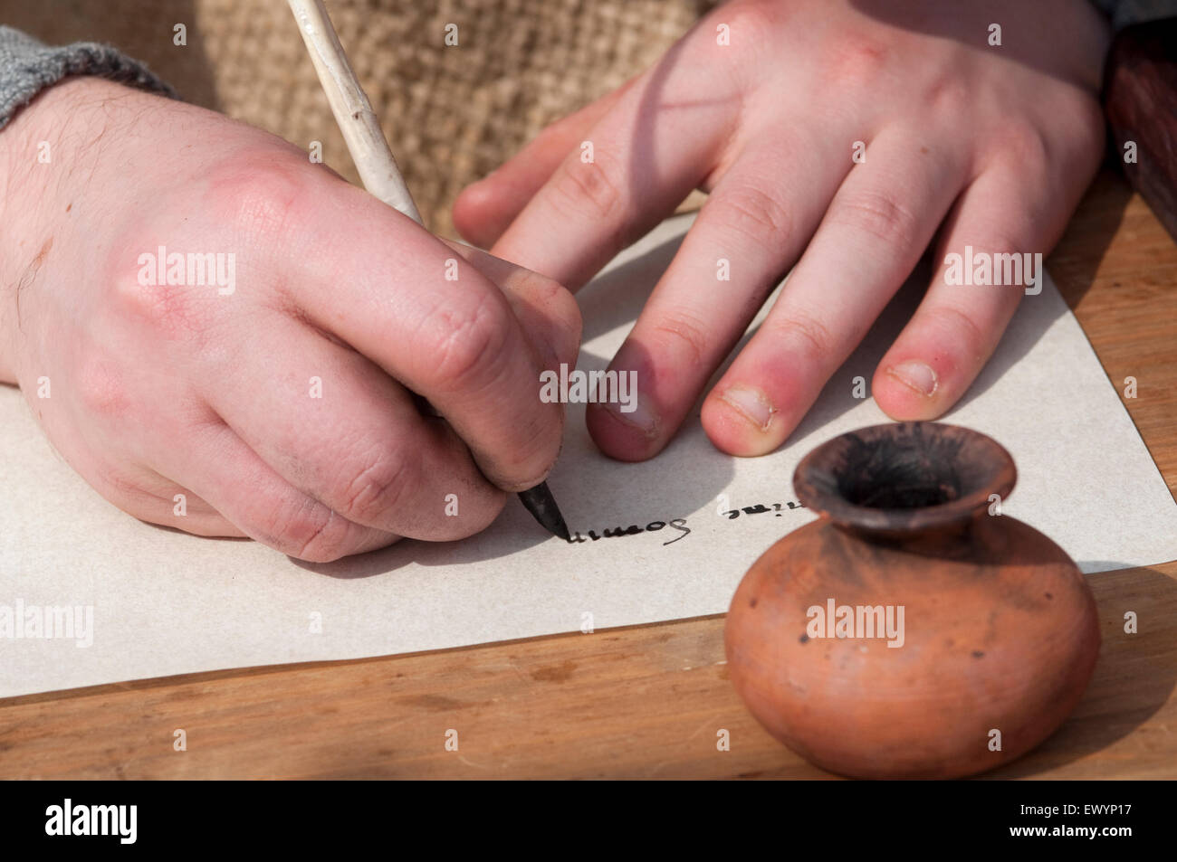 Italy, Lombardy, Historical Reenactment, Quill Stock Photo - Alamy
