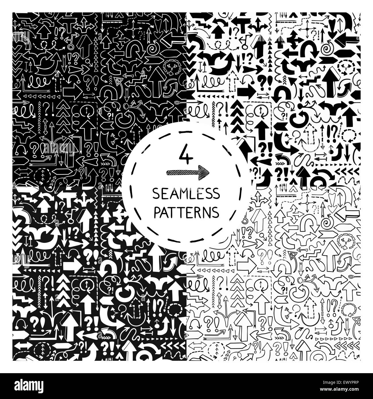 Set of 4 seamless patterns Stock Vector Image & Art - Alamy