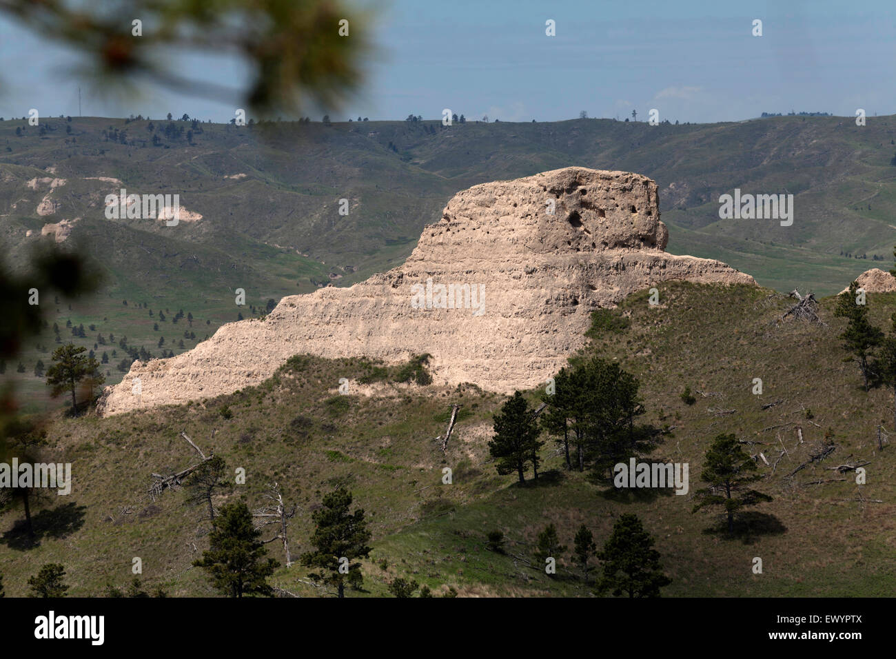 Sandstone formation in western Nebraska Stock Photo - Alamy