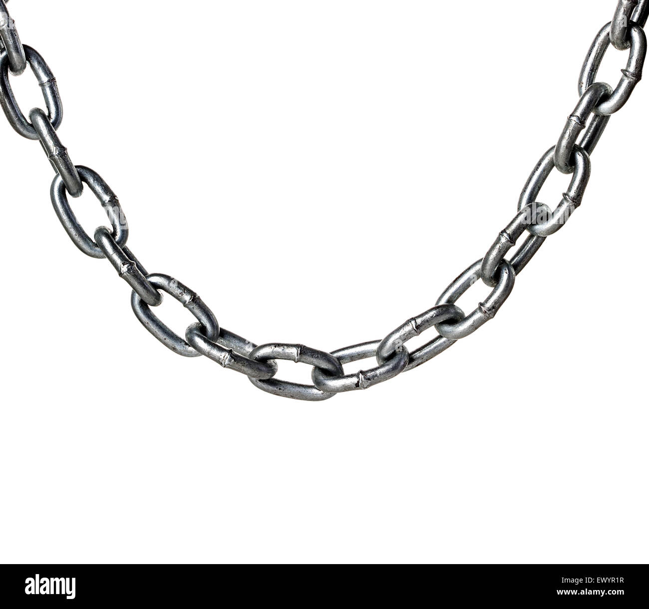 Metal chain isolated on white Stock Photo - Alamy