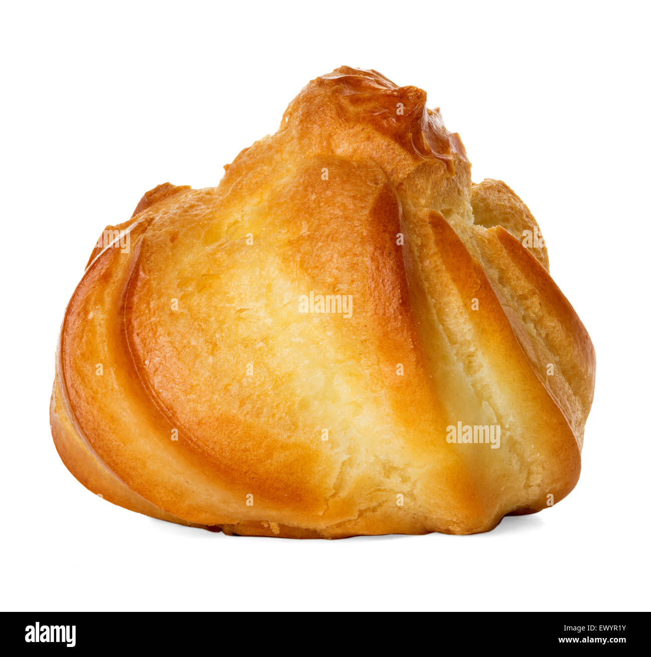 Eclair cake isolated on white background Stock Photo - Alamy