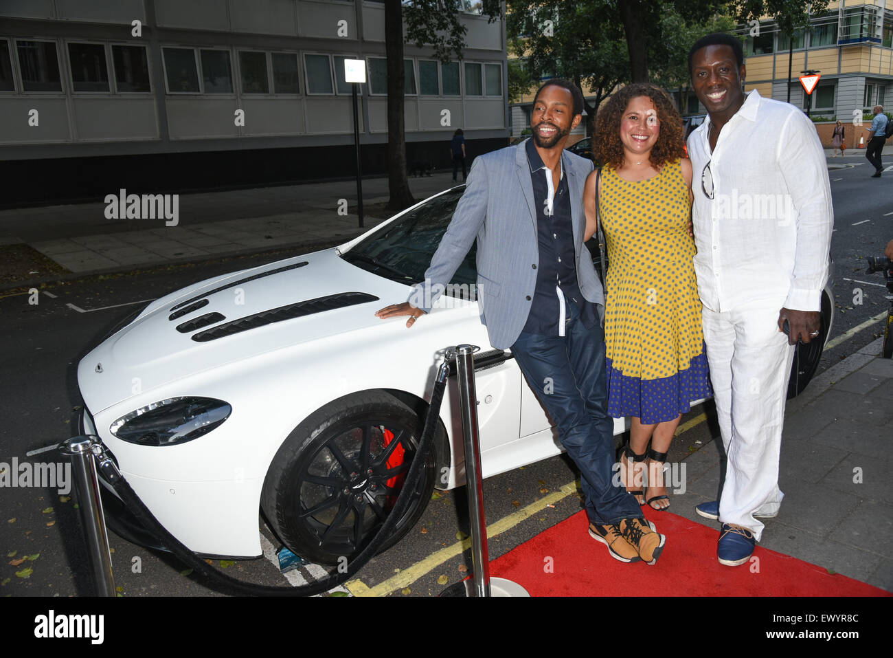 London,UK, 2nd July 2015 : English actor Treva Etienne and Nigerian ...