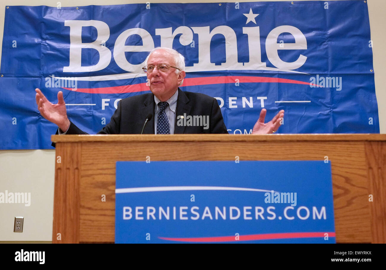 Sioux City, Iowa. 2nd July, 2015. Democratic presidential candidate USA ...