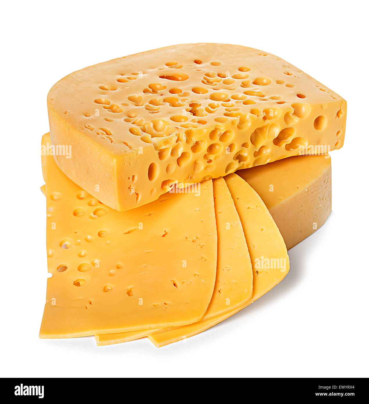 Cheese isolated on a white background Stock Photo - Alamy