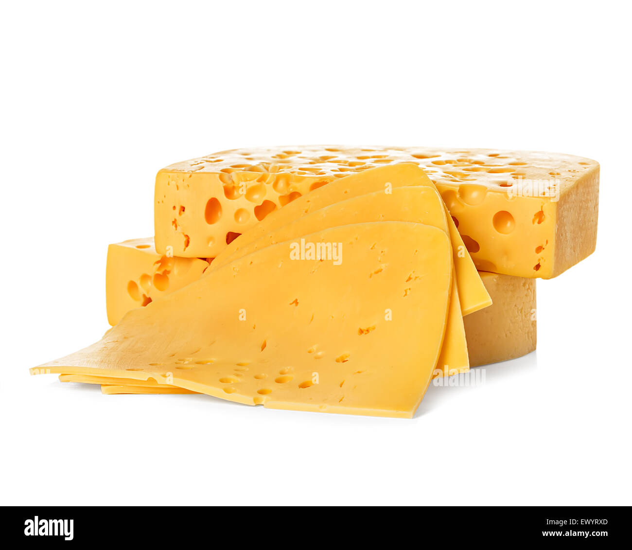 Cheese isolated on a white background Stock Photo - Alamy