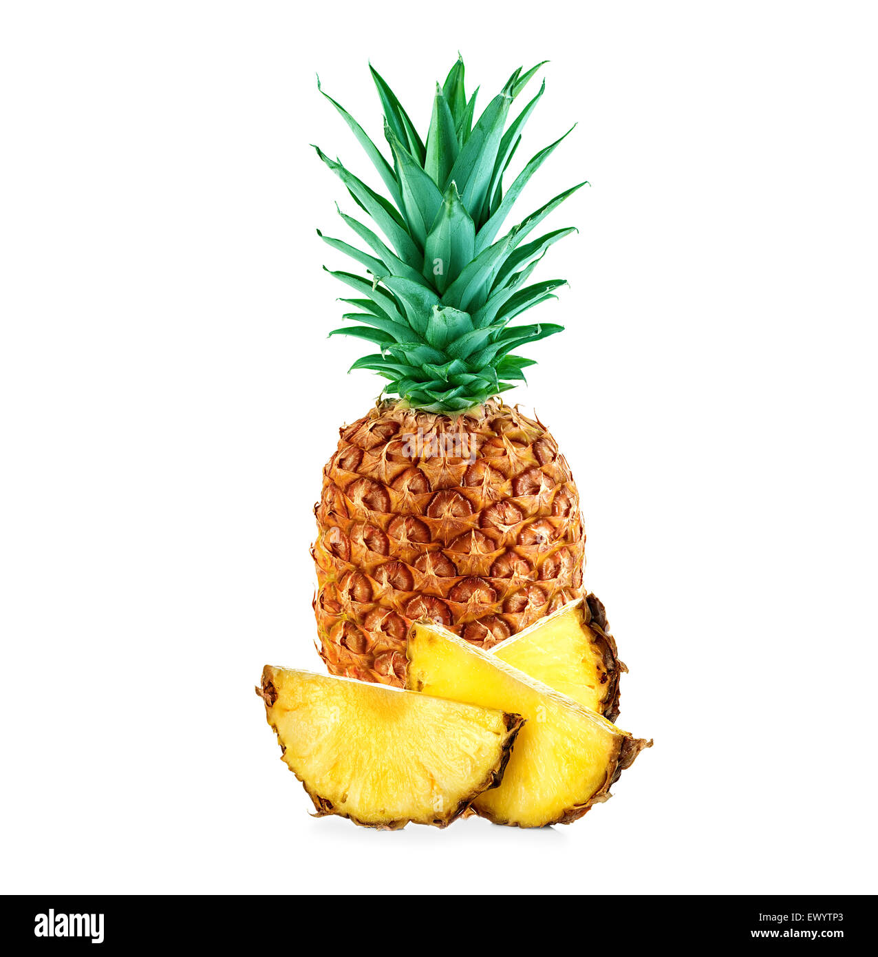 Pineapple slice close up Cut Out Stock Images & Pictures - Alamy