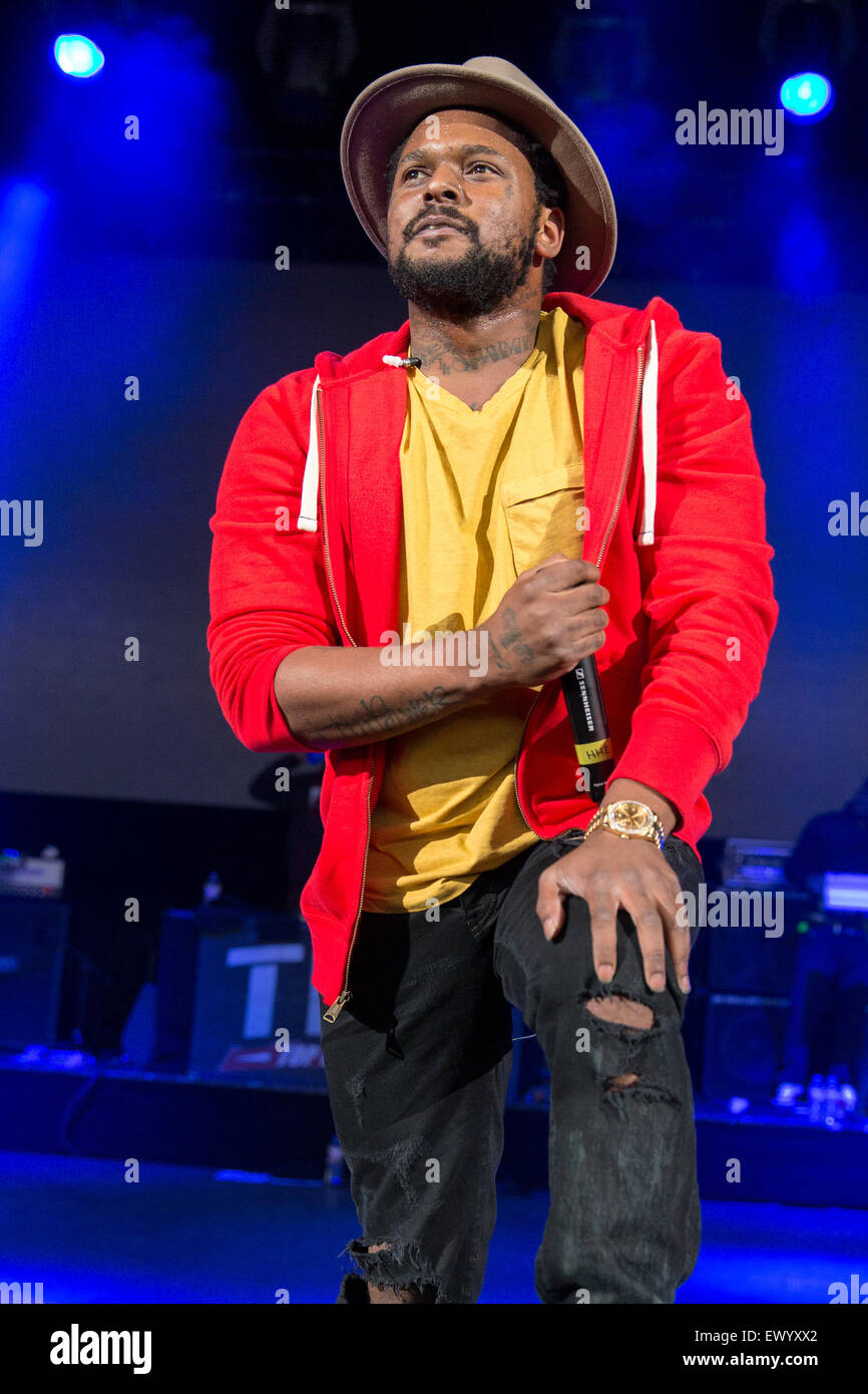 Milwaukee, Wisconsin, USA. 1st July, 2015. Rapper SCHOOLBOY Q performs ...
