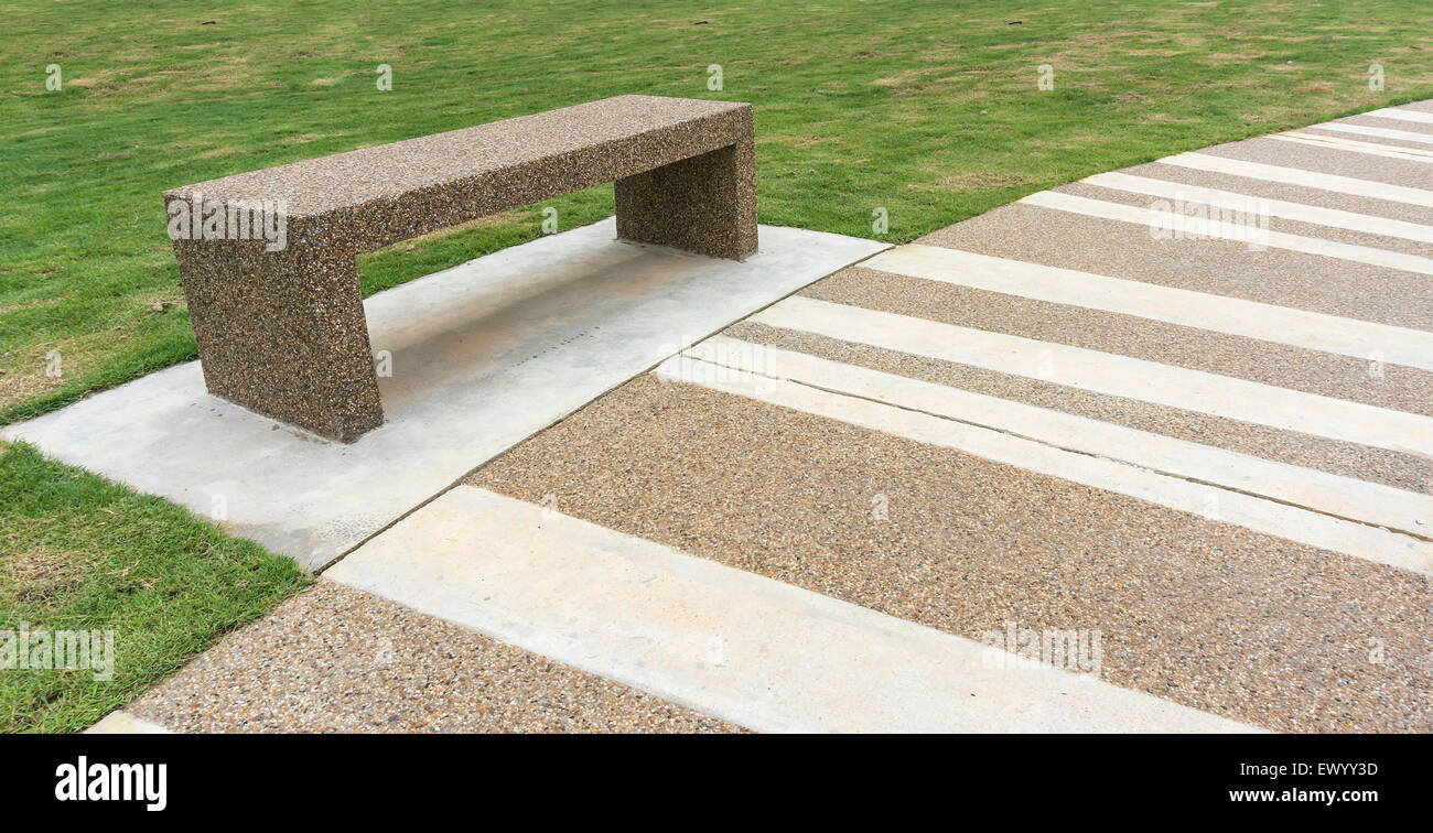 Bench at pedestrian walkway Stock Photo - Alamy Bench at pedestrian walkway Stock Photo - Alamy