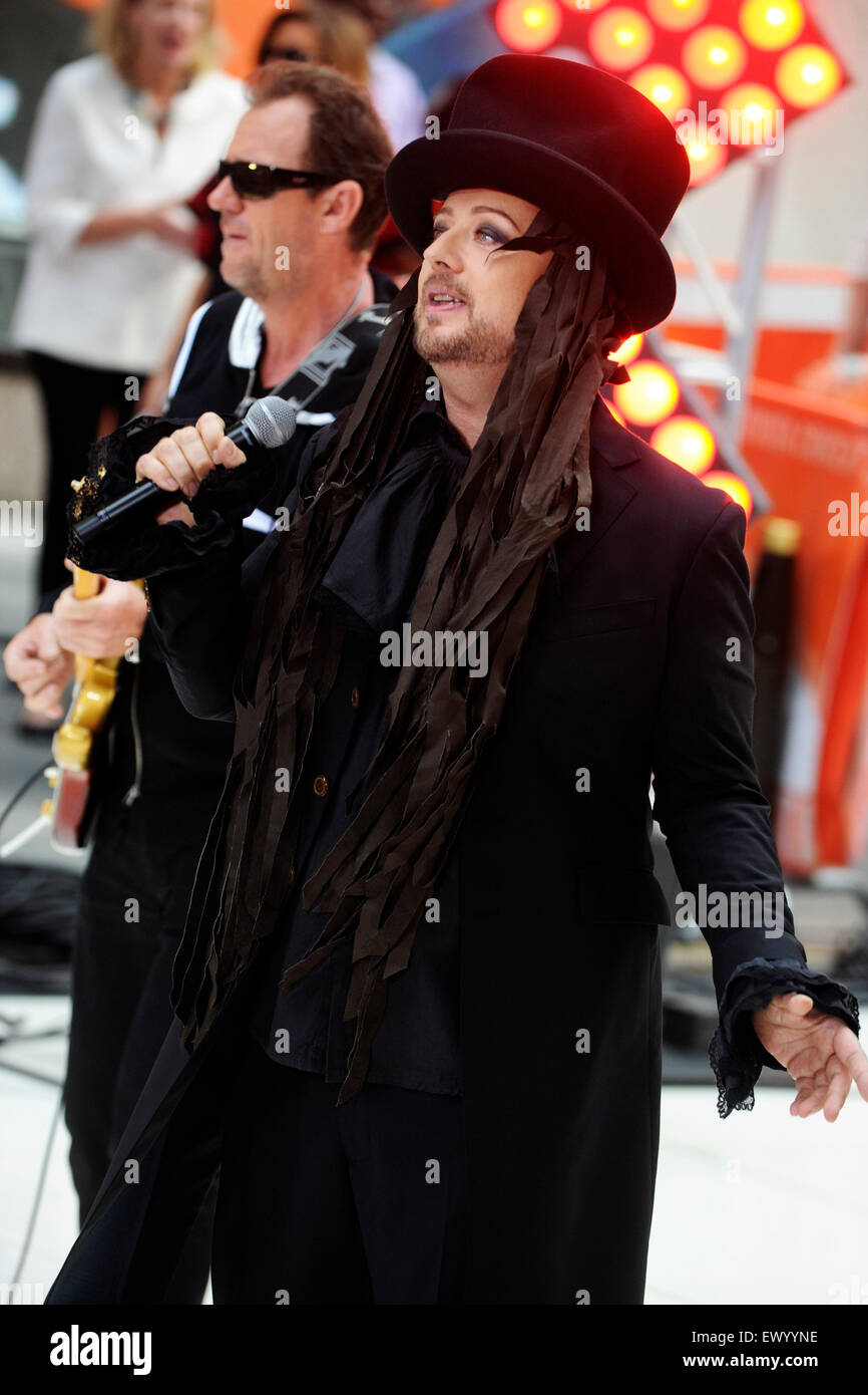 Boy George of the Culture Club live on NBC's 'Today Show' at the ...