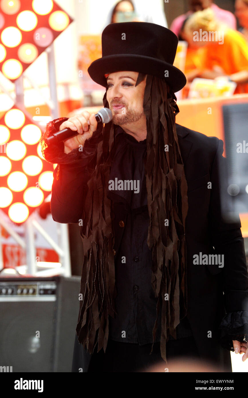 Boy George of the Culture Club live on NBC's 'Today Show' at the ...