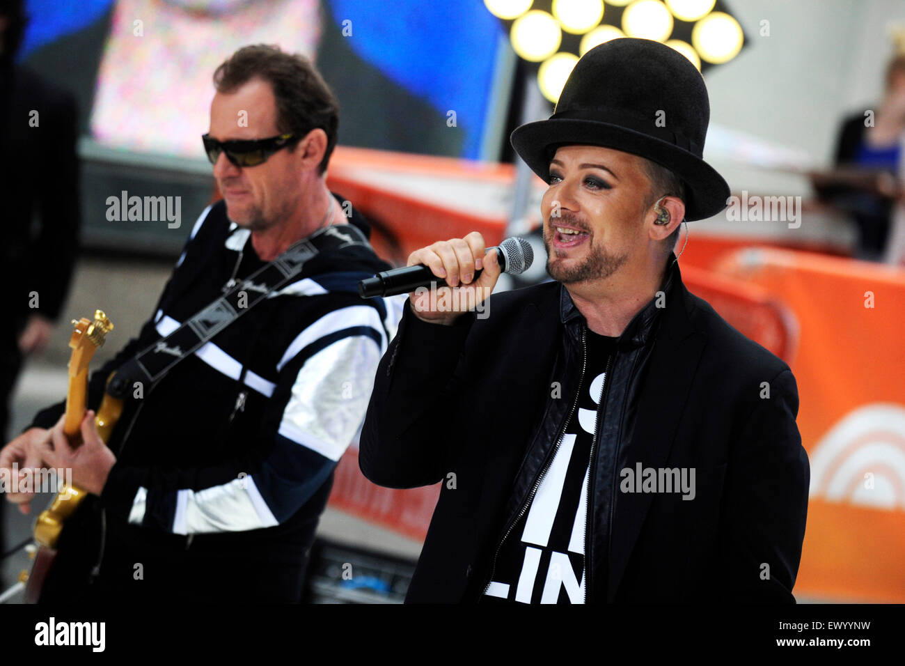 Boy George of the Culture Club live on NBC's 'Today Show' at the ...