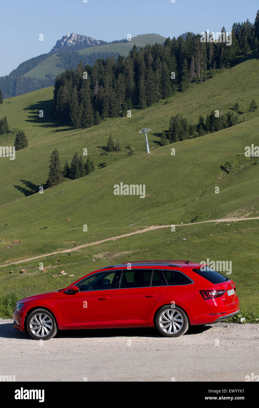 Skoda Superb Combi Stock Photo - Alamy