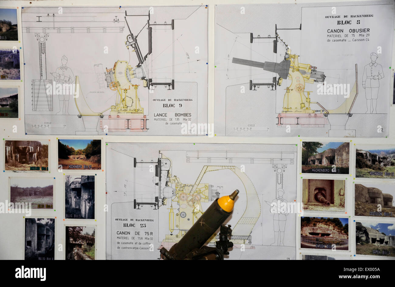 Ouvrage Hackenberg,artillery plan,Maginot line,WWII,Veckring,Moselle ...